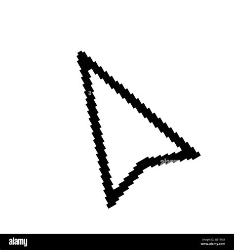 Pixel Cursor Arrow Icon Symbol Stock Vector Image Art Alamy
