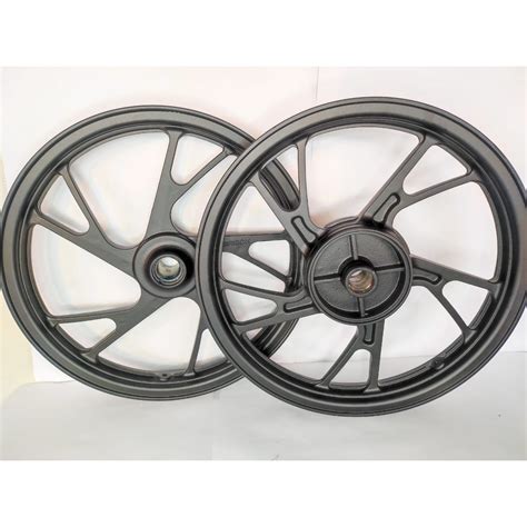 Jogo de Rodas de liga leve modelo pé de galinha moto Fan Titan 125 150