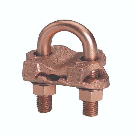 Conector Tierra Mecánico CU para unir Cable a Varilla o Tubo Burndy