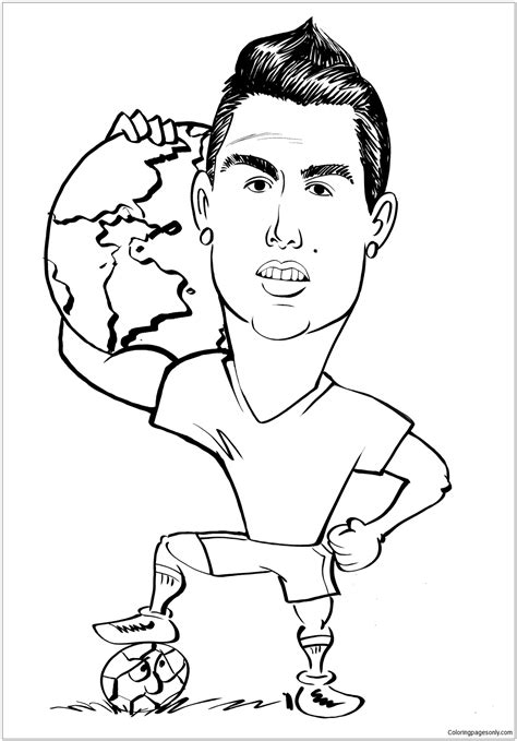 Ronaldo Colouring In Sheet