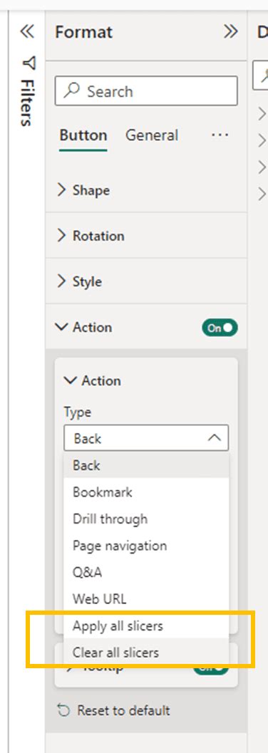 How To Add A Clear All Filter Button In Power Bi