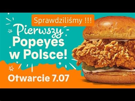 Popeyes już w Polsce testowaliśmy pierwszy lokal 8 07 2023 YouTube