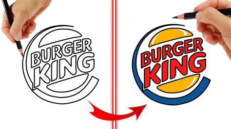 How To Draw Burger King Logo Step By Step Easy Youtube