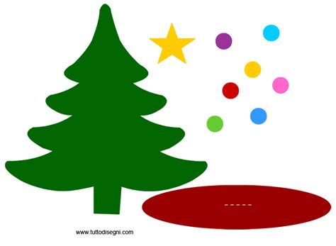 Albero Di Natale Da Ritagliare TuttoDisegni