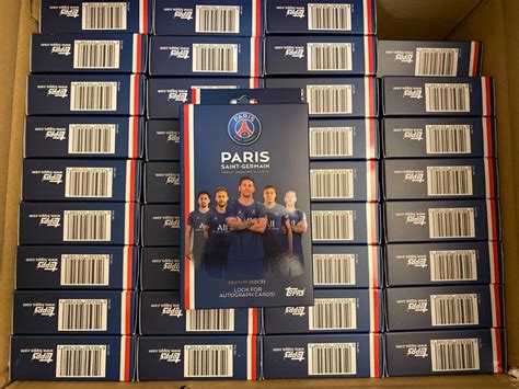 2021 22 Topps Paris Saint Germain Team Set Hanger Box Mbappe Messi