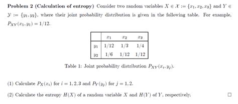 solved problem 2 calculation of entropy consider two