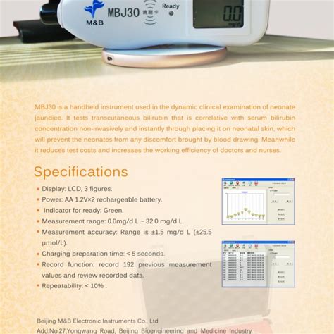 Jual Mbj Bilirubin Meter Neonatal Transcutaneous Jaundice Meter