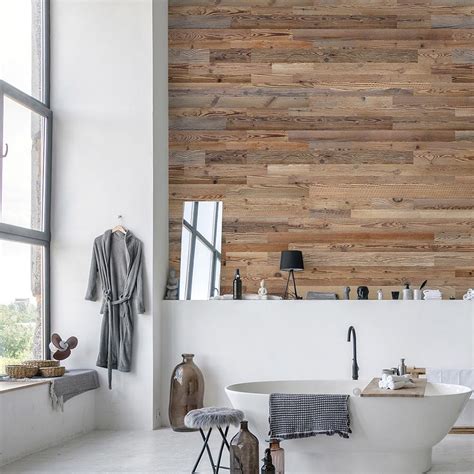 Mur en Planche de Bois Murale Déco Mur en Bois Intérieur Murs Bois