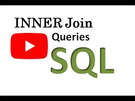 Inner Join In Sql Youtube