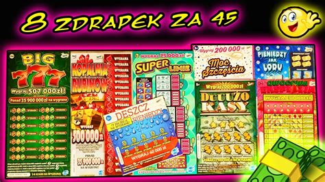 zdrapki lotto zdraping za 45 ZŁ 01 02 2023r YouTube