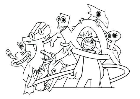Desenho inspirado nas personagens dos Amigos do Arco Íris Páginas de