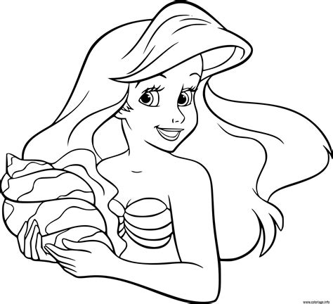 Dessin A Imprimer Arielle La Petite Sirene Coloriage à Bateau