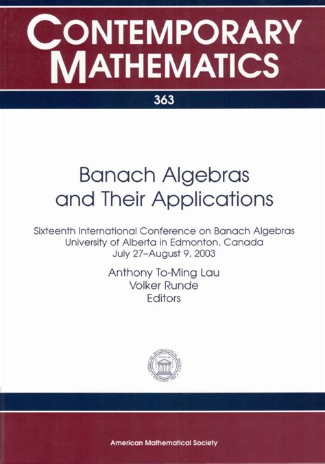 banach algebras and their applications