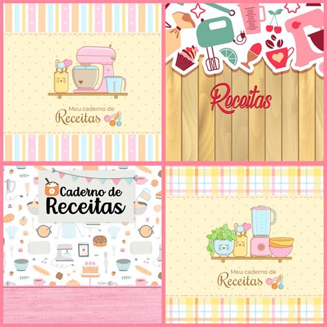 Caderno de Receitas em branco 100 páginas Shopee Brasil