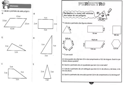 Atividades Area E Perimetro Ano Educa Nbkomputer