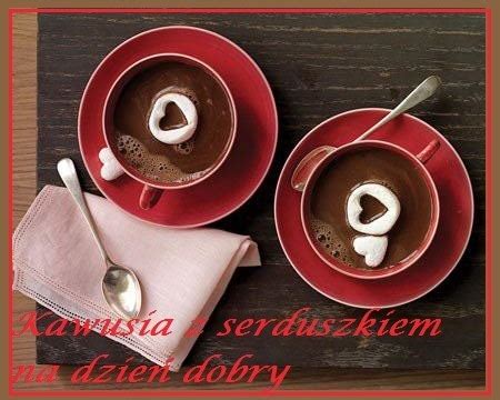 Ekartka Kawusia Z Serduszkiem Na Dzien Dobry E Kartki Net Pl