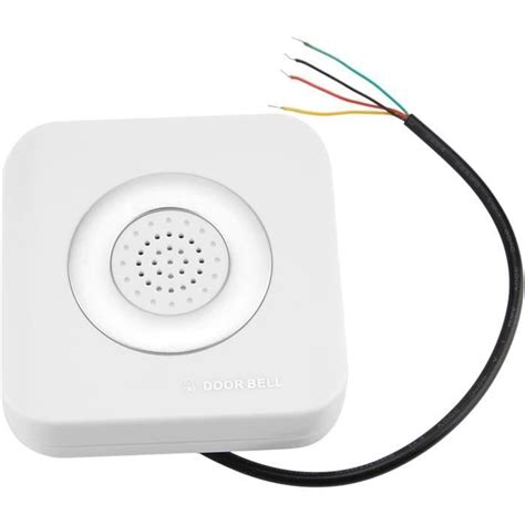 Sonnette Filaire Carillon de Porte 12 V 90 DB pour la sécurité à la