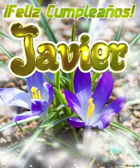 feliz Cumpleaños Javier Imagen Libre 6726