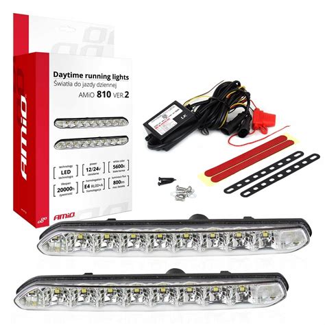 Samochodowe światła lampy ledy do jazdy dziennej DRL 810 dzienne 12V