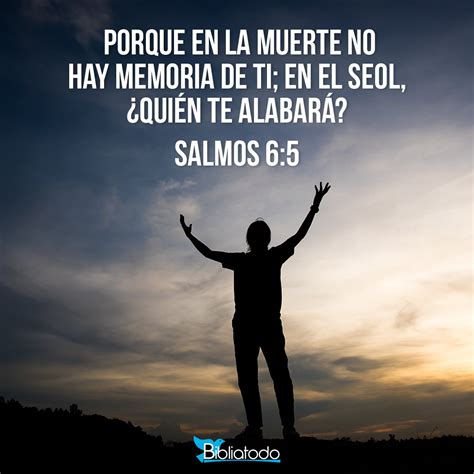 Salmos 6 5 Referencias Cruzadas de la Biblia Conexiones Versículo a