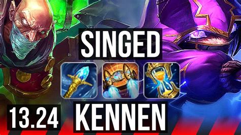 Singed Vs Kennen Top Comeback Games Kr Master Youtube