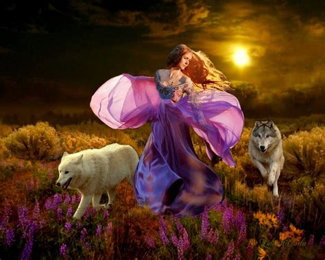 Running With The Wolves Wolves And Women Beautiful Wolves Fantasy