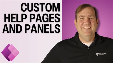 Custom Help Pages And Panels For Model Driven Power Apps