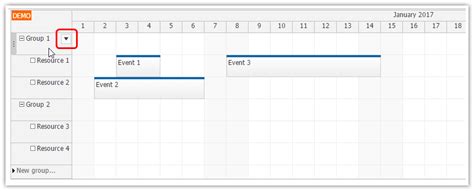 row header active areas scheduler daypilot documentation scheduling components for