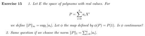 functional analysis the continuity of a linear map varies according to the norm mathematics