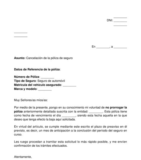 Carta De No Renovacion De Poliza 38784 The Best Porn Website
