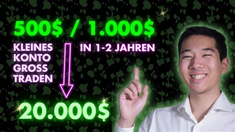 Kleines Konto groß traden Wie du dein Trading Konto aufbaust