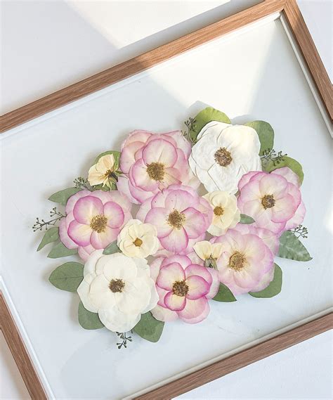 Framed Flowers Pressed Wedding Bouquets Heirloom Blooms Wedding
