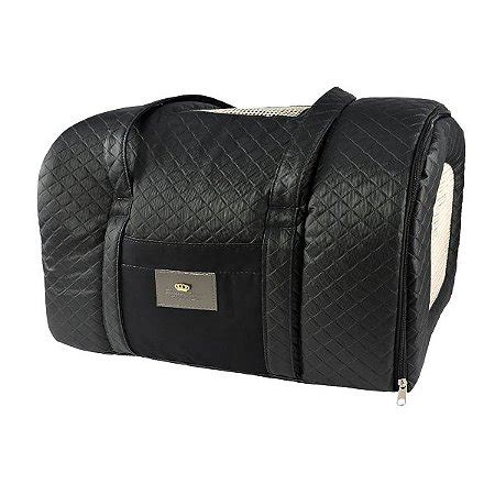 Bolsa de Transporte Aéreo Gol para Pet Basic Preta Bichinho Virtual