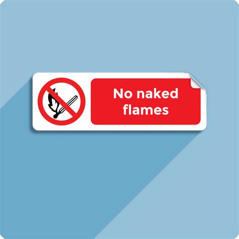 No Naked Flames Sign