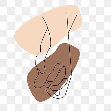 Aesthetic Earth Hand Line Art Abstract Earth Tone Minimalist Decoration