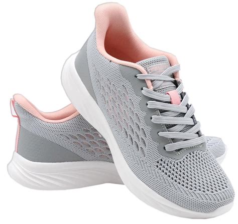 Buty Damskie Z Siatki American Club HA55 22 Szare