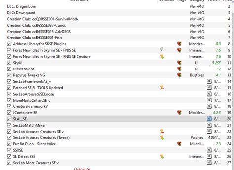 Skyrim Se Not Starting With Sexlab Aroused Redux Enabled Technical