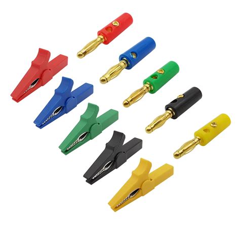 2 Paire 55MM Pince Crocodile Pince Crocodile 4mm Fiche Banane