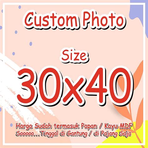 Jual Cetak Foto Media Kayu Ukuran 17r 30x40cm Best Seller Shopee