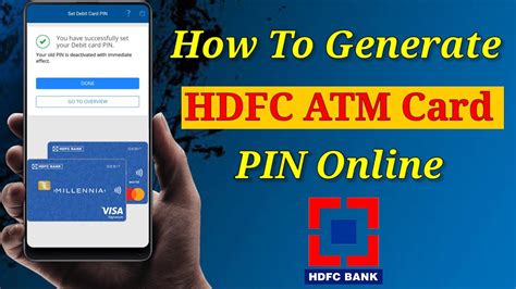 How To Generate HDFC ATM Card PIN Online Net Banking YouTube