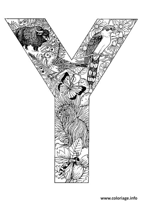 Coloriage Lettre Y Alphabet Animaux Dessin Alphabet Imprimer