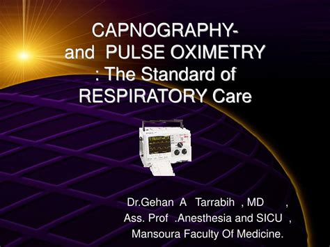 PPT CAPNOGRAPHY And PULSE OXIMETRY The Standard Of RESPIRATORY
