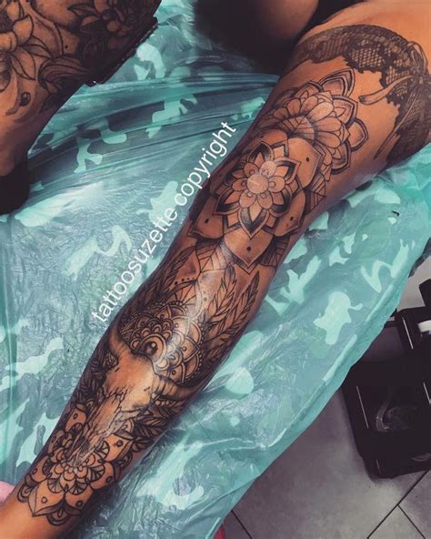 Random Sleeve Tattoos Sleevetattoos In 2020 Leg Tattoos Women Full