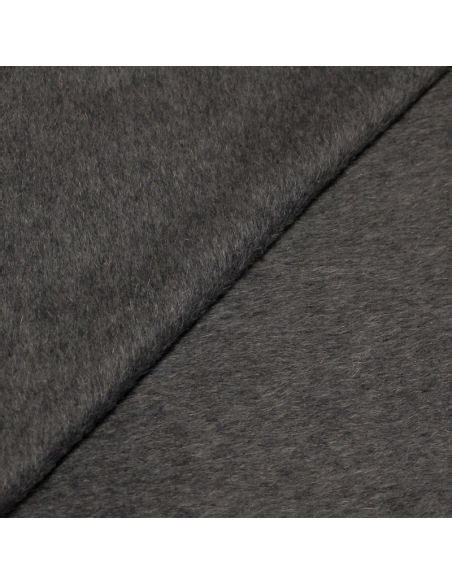 Velours de laine mohair Anthracite vendu au mètre