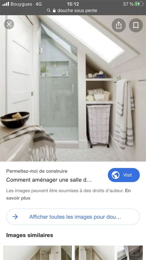 Épinglé par Sand sur Salles de bains Salle de bains sous combles
