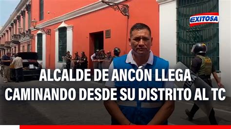 Aumento De Peajes Alcalde De Anc N Llega Caminando Desde Su Distrito