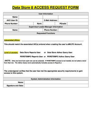 Emilpo Access Request Form Fill Online Printable Fillable Blank
