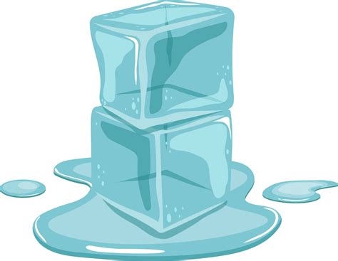 Melting Ice Cube Clip Art