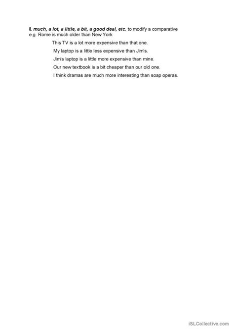 Comparatives and Superlatives gramma Français FLE fiches pedagogiques