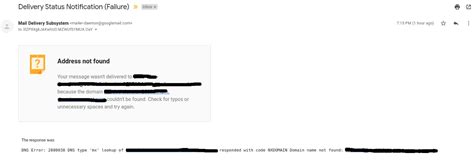 Delivery Status Notification Failure Email With Permissions Create